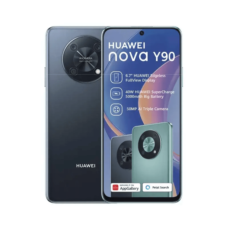Buy Huawei nova Y90 128GB Black Pre Owned | ExcellTronics